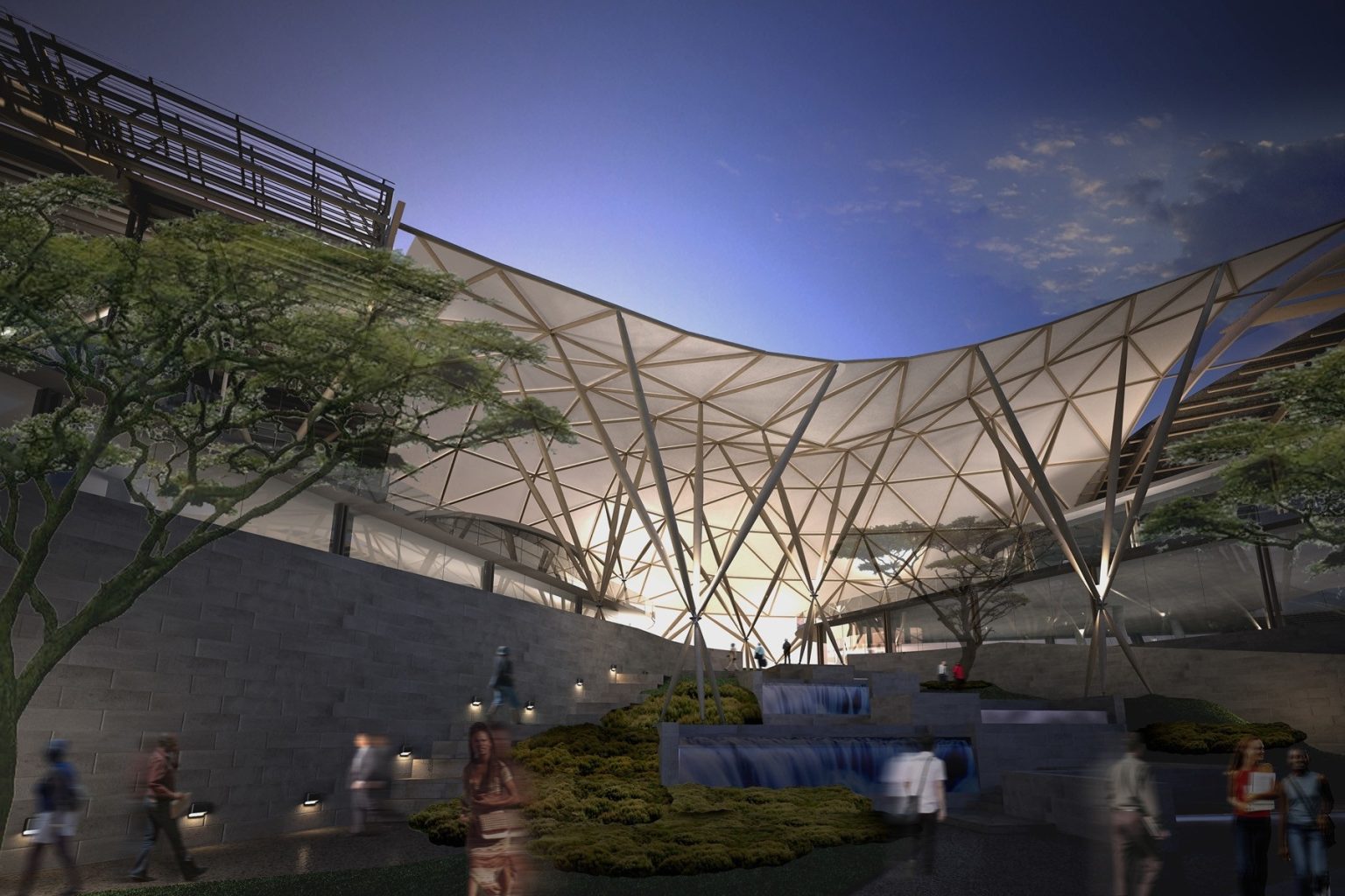 ETFE Roof Structures Foil Roofs Membrane Arena Roofing